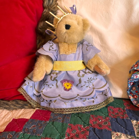 Muffy Vanderbear | Toys | Purple And Yellow Stuffed Rabbit With Floral ...